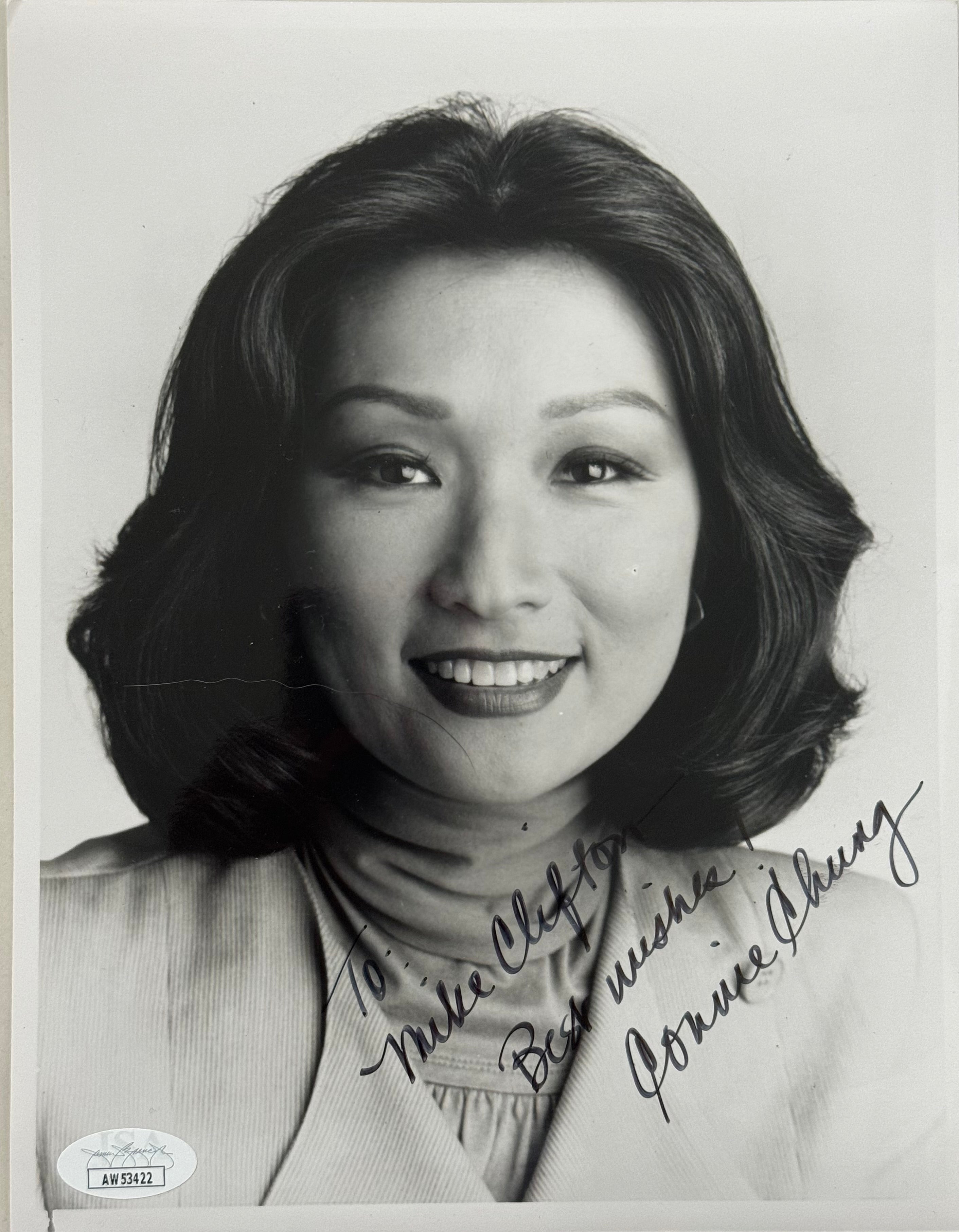 Connie Chung Autographed Celebrity 8x10 Photo Jsa Hollywood
