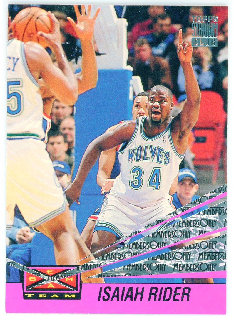 Isaiah Rider 1993 Topps Stadium Club Members Only Beam Team Card #24 | Hollywood Collectibles