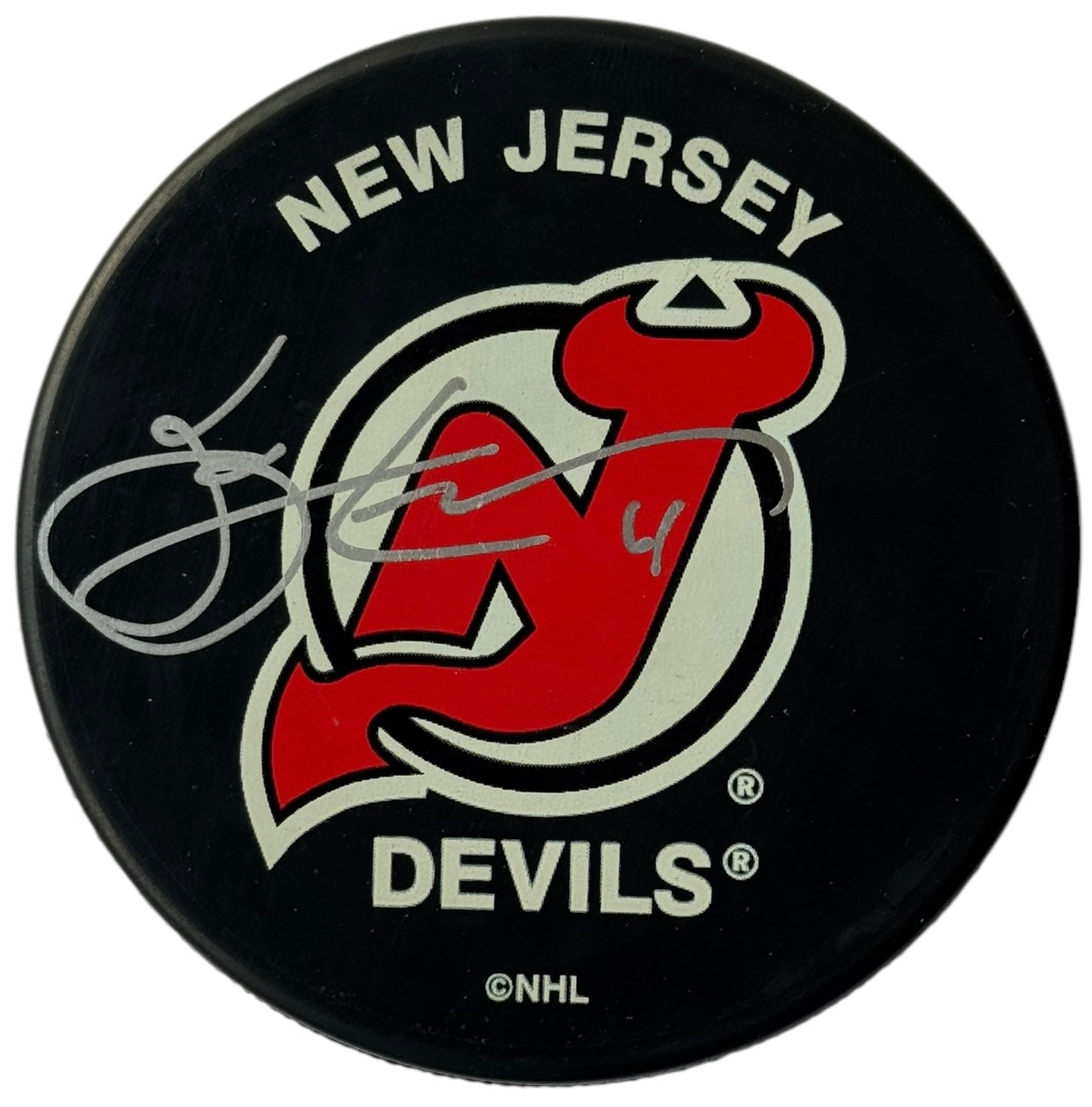 Scott Stevens Autographed Official New Jersey Devils Puck | Hollywood ...