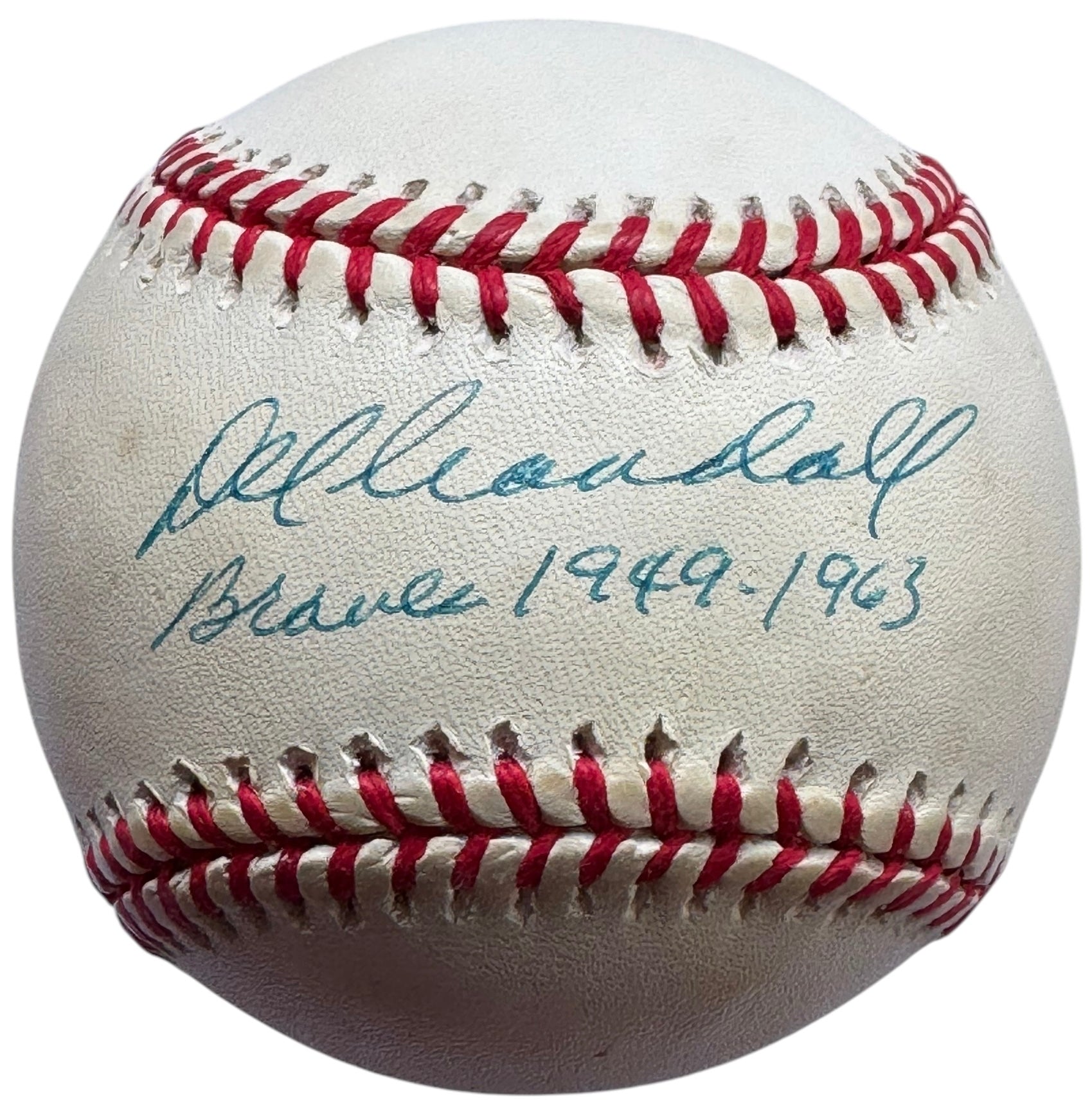 Del Crandall Autographed Official National League Baseball | Hollywood ...