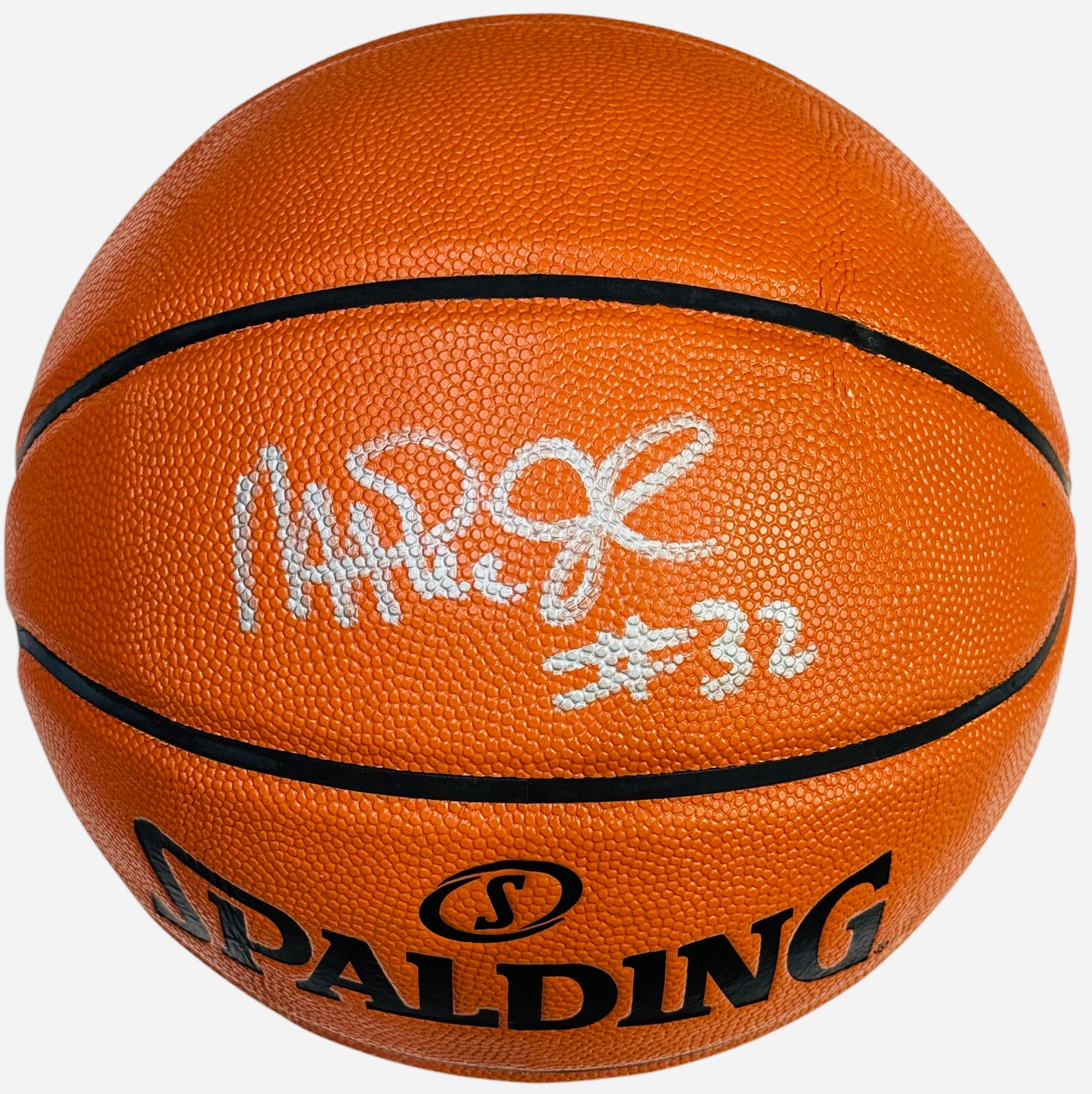 Magic Johnson Autographed Spalding Basketball (JSA) | Hollywood ...