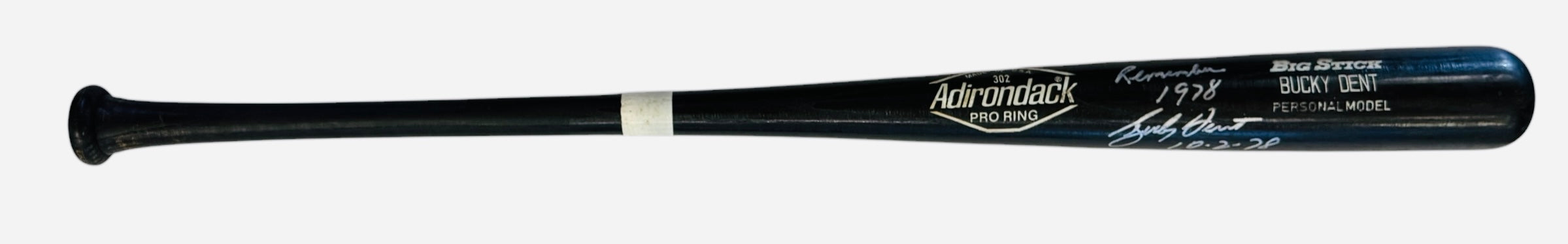 Bucky Dent Autographed Adirondack Big Stick Baseball Bat (JSA ...