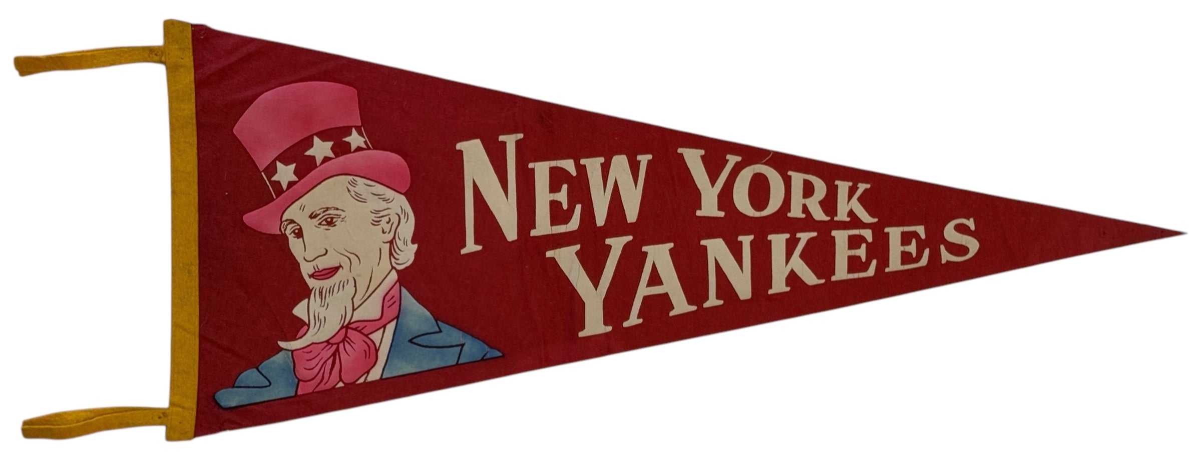 1950's New York Yankees Uncle Sam Large Vintage Pennant Banner ...