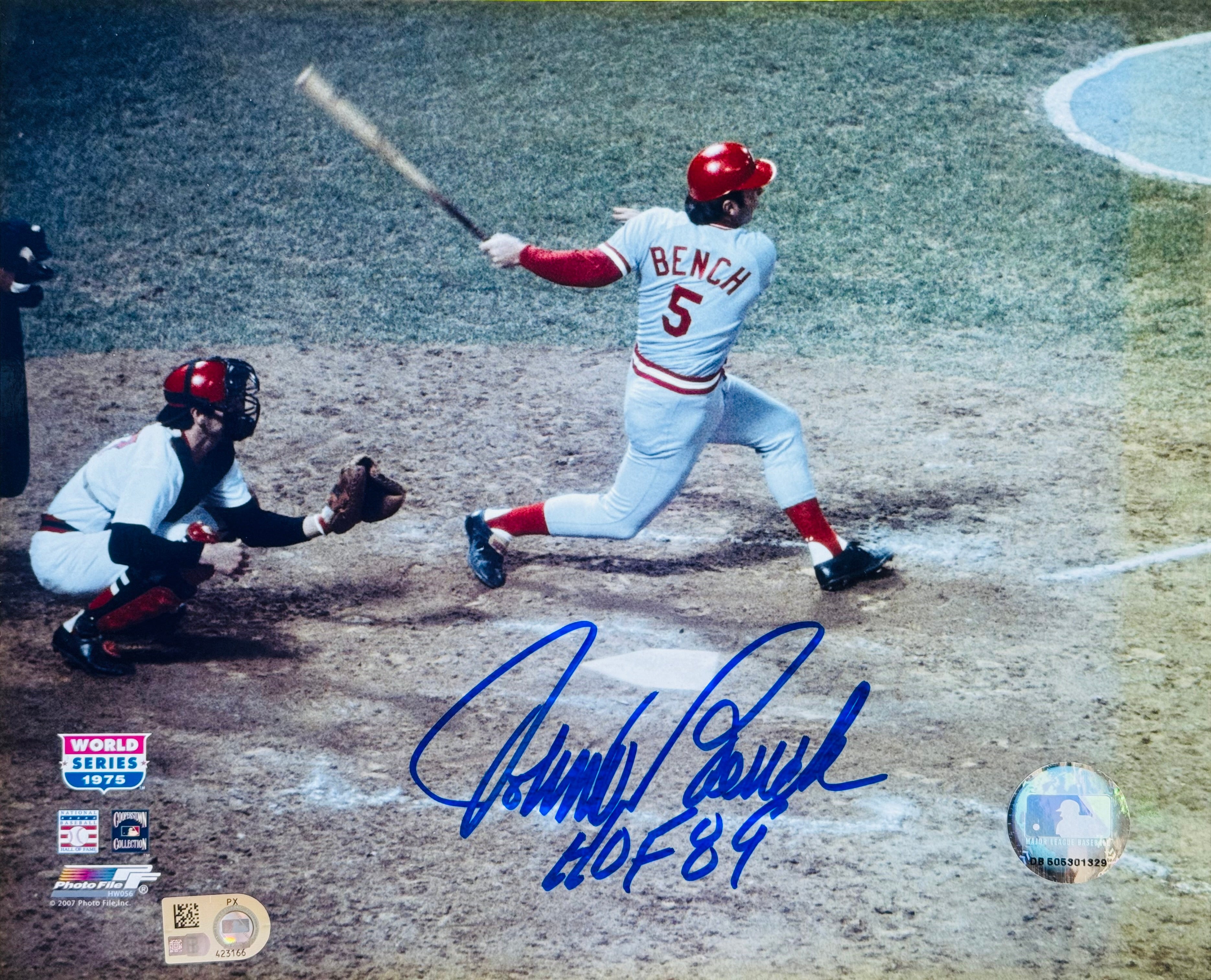 Johnny Bench Autographed 8x10 Baseball Photo (MLB) | Hollywood Collectibles