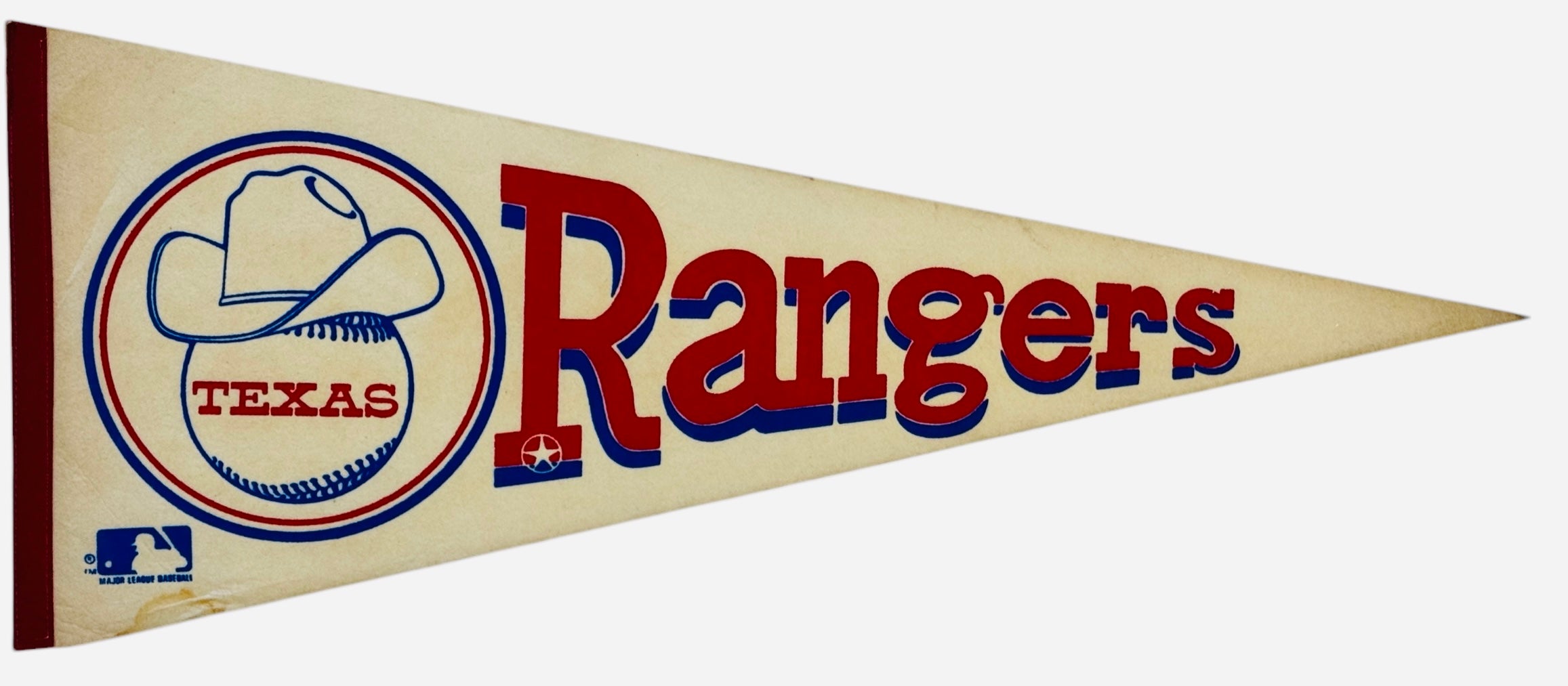 1974 Texas Rangers Large Vintage Pennant Banner | Hollywood Collectibles