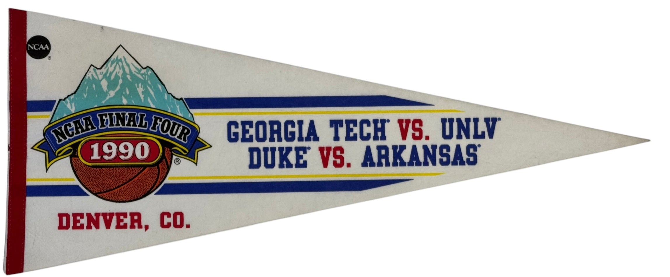 1990 NCAA Final Four Vintage Pennant Banner | Hollywood Collectibles