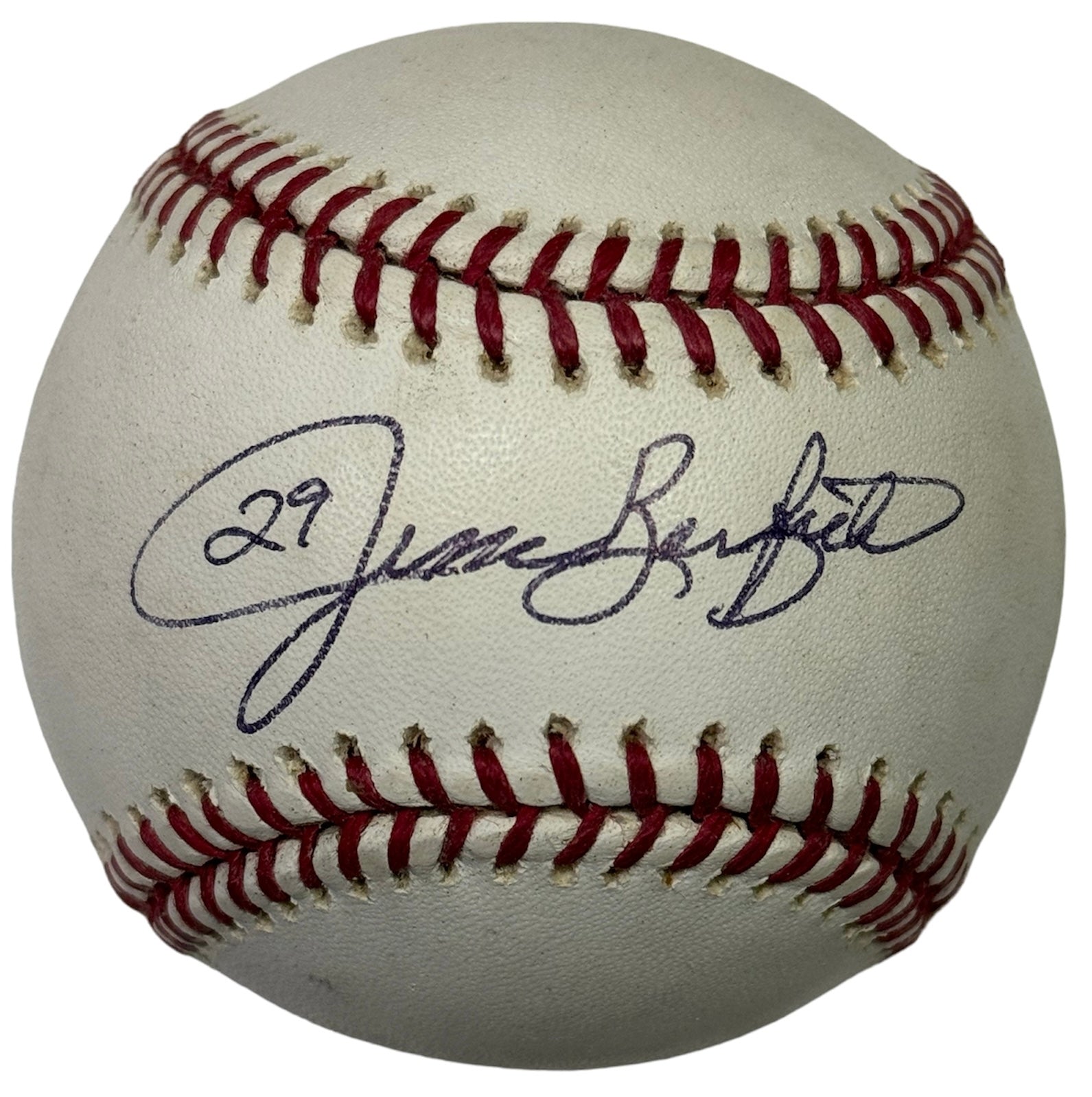 Jesse Barfield Autographed Official Major League Baseball (JSA ...