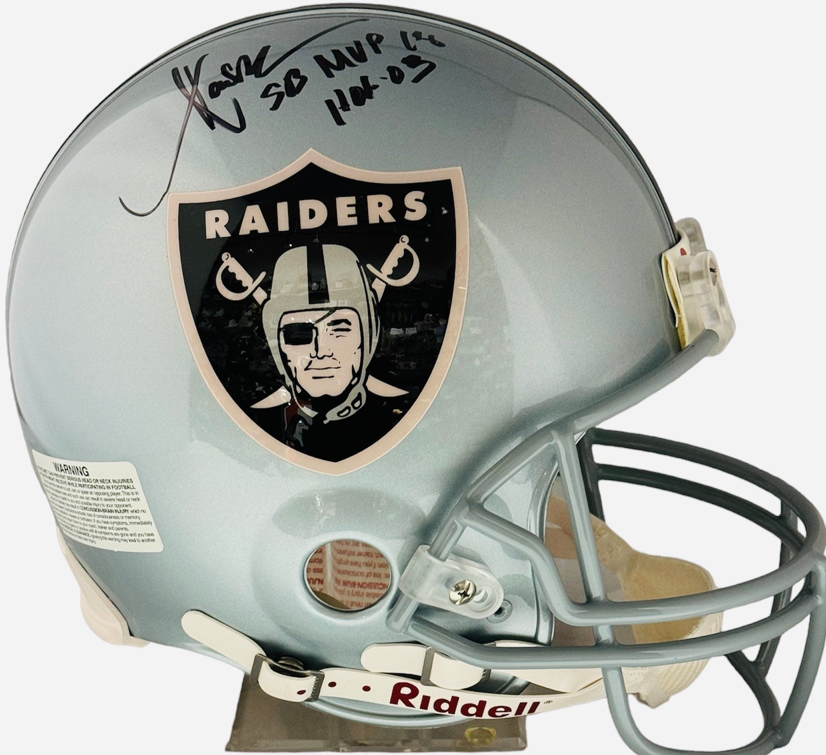 Marcus Allen Autographed Riddell Authentic Full Size Helmet (Steiner ...