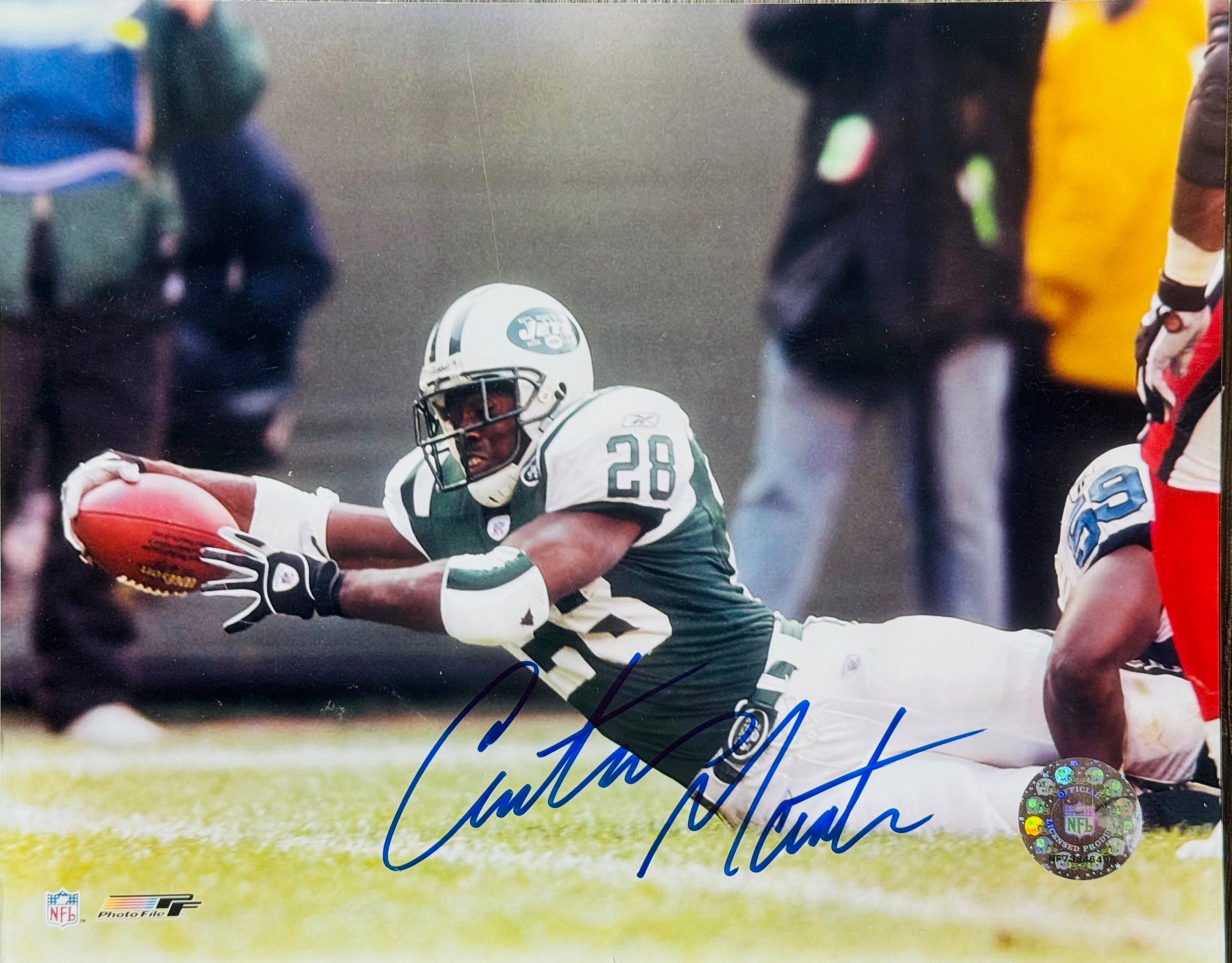 Curtis Martin Autographed Jets 8x10 Football Photo | Hollywood Collectibles