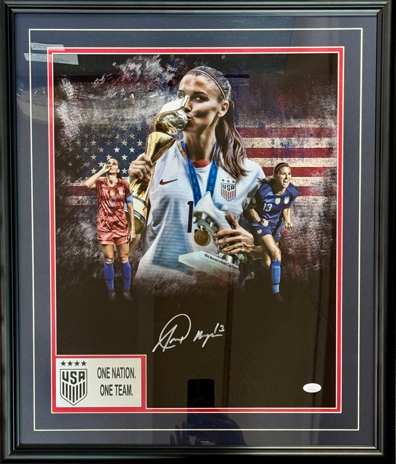 Alex Morgan Autographed 16x20 Framed Photo (JSA) | Hollywood Collectibles