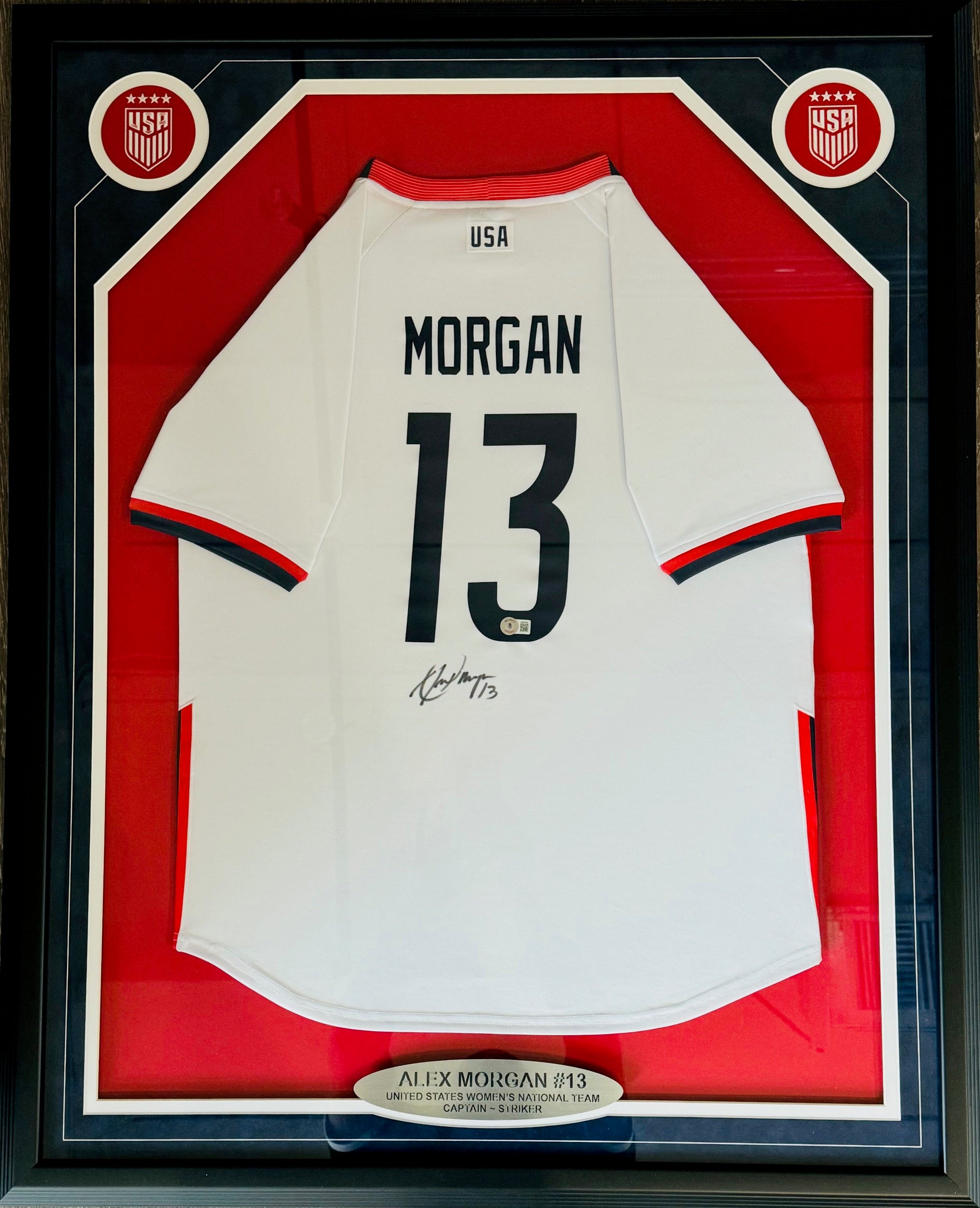 Alex Morgan Autographed Team USA White Jersey (Beckett) | Hollywood ...