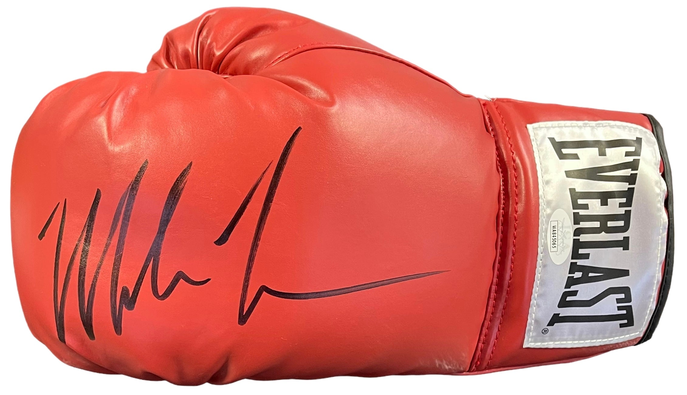 Mike Tyson Autographed Red Everlast Left Boxing Glove (JSA) | Hollywood ...