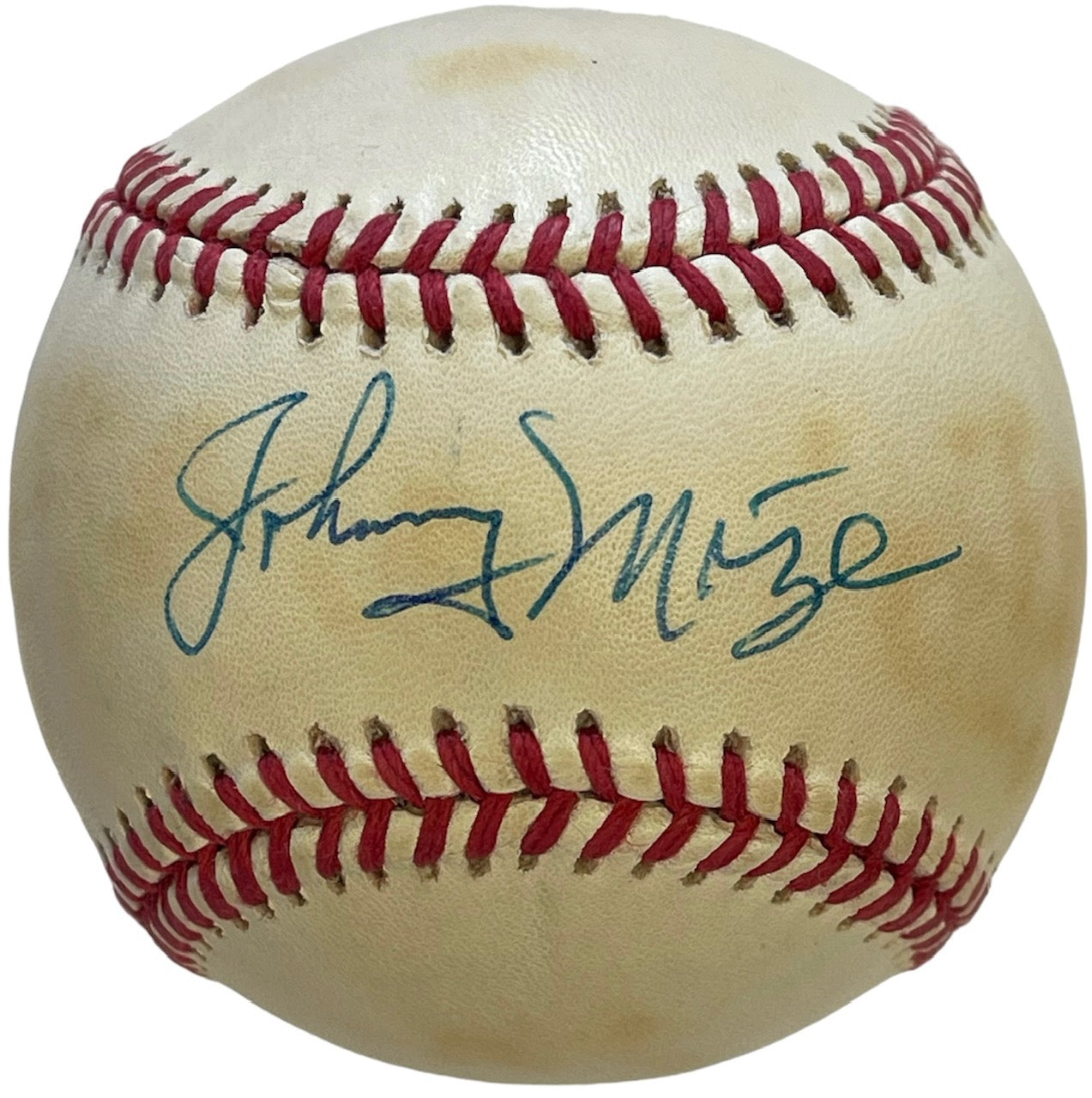 Johnny Mize Autographed Official American League Baseball (JSA ...