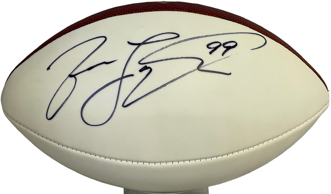 Jason Taylor Autographed Official White Panel Football | Hollywood ...