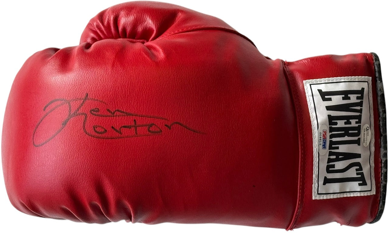 Ken Norton Autographed Red Everlast Left Boxing Glove (PSA/ Online Aut ...