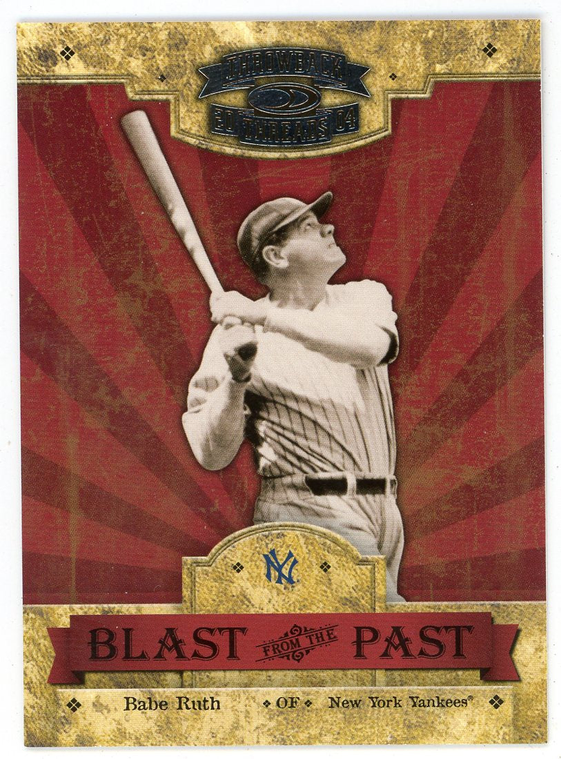 Babe Ruth 2004 Donruss Throwback Threads Blast from the Past #BP-3 ...