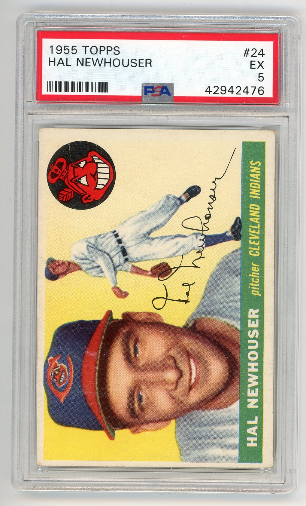 Hal Newhouser 1955 Topps #24 PSA 5 | Hollywood Collectibles