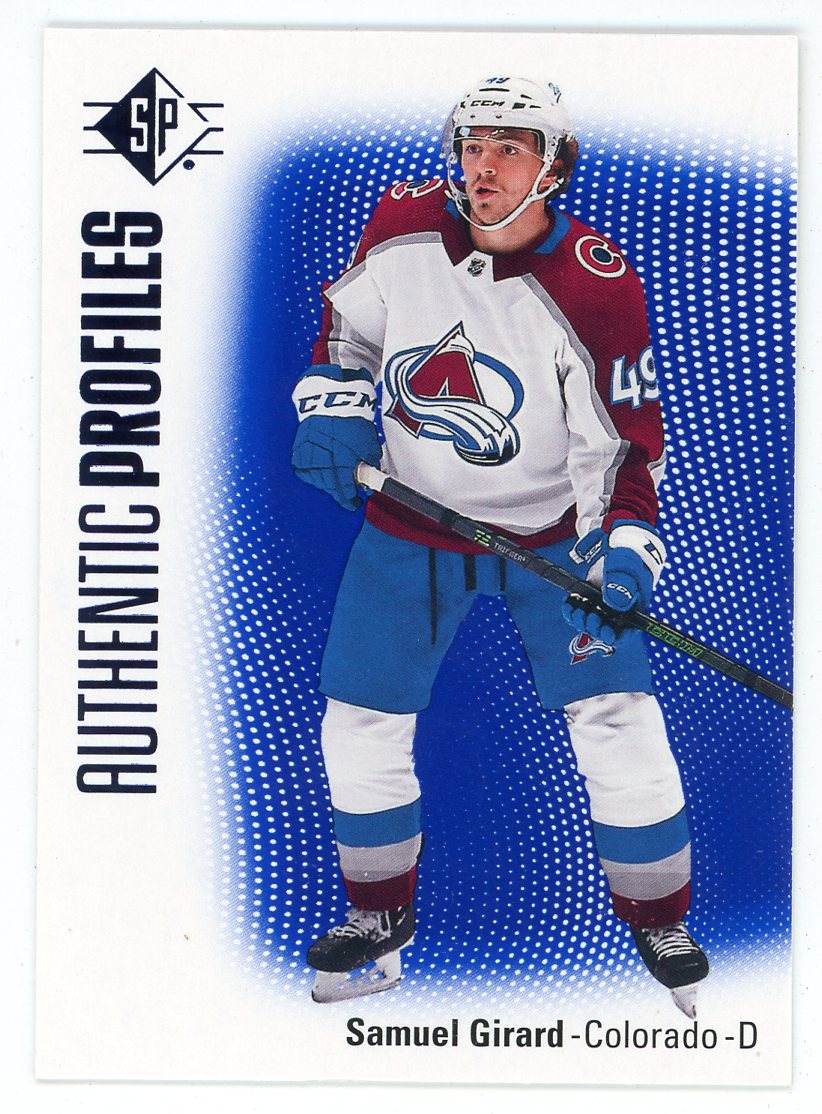 Samuel Girard 2021-22 Upper Deck Authentic Profiles #AP-9 | Hollywood ...