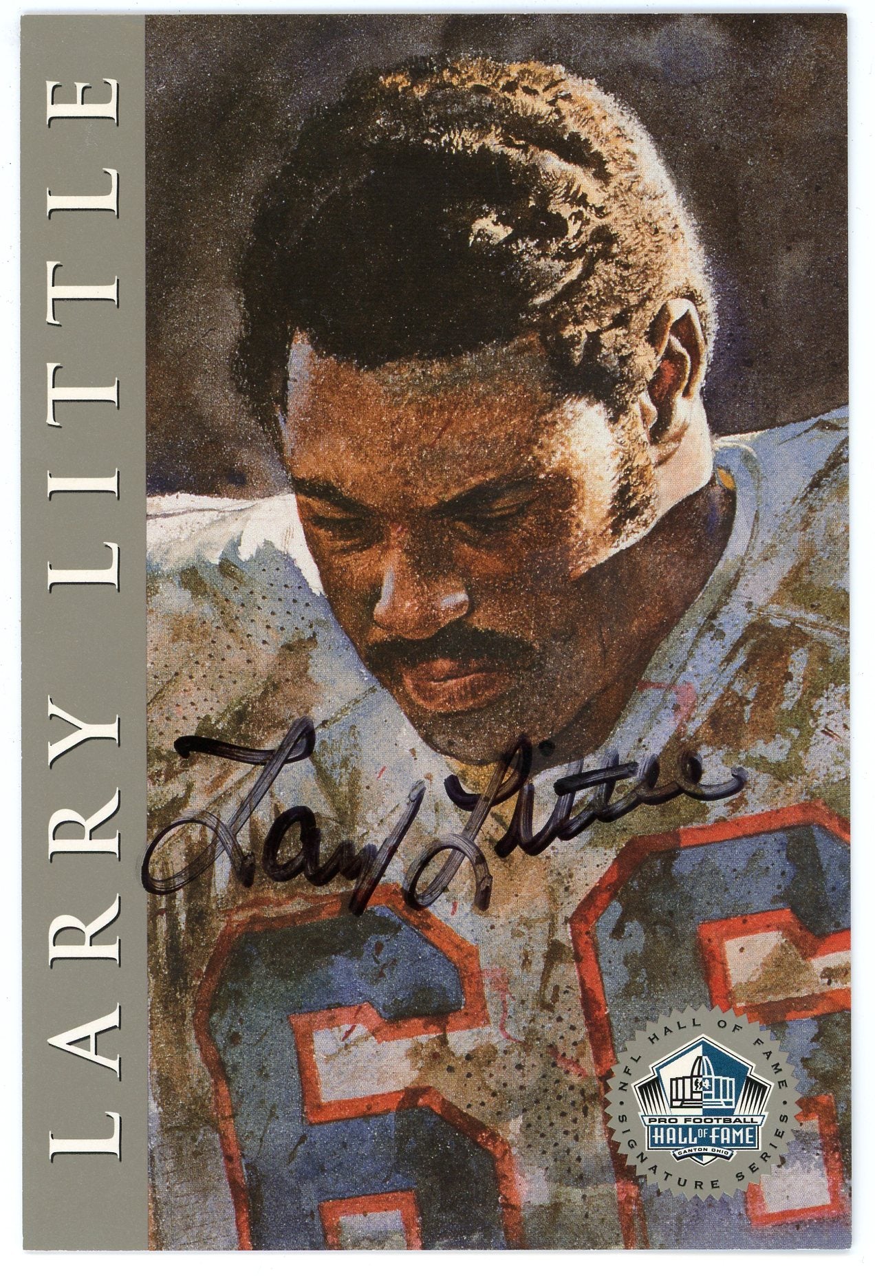 Larry Little Autographed Hall of Fame Plaque | Hollywood Collectibles