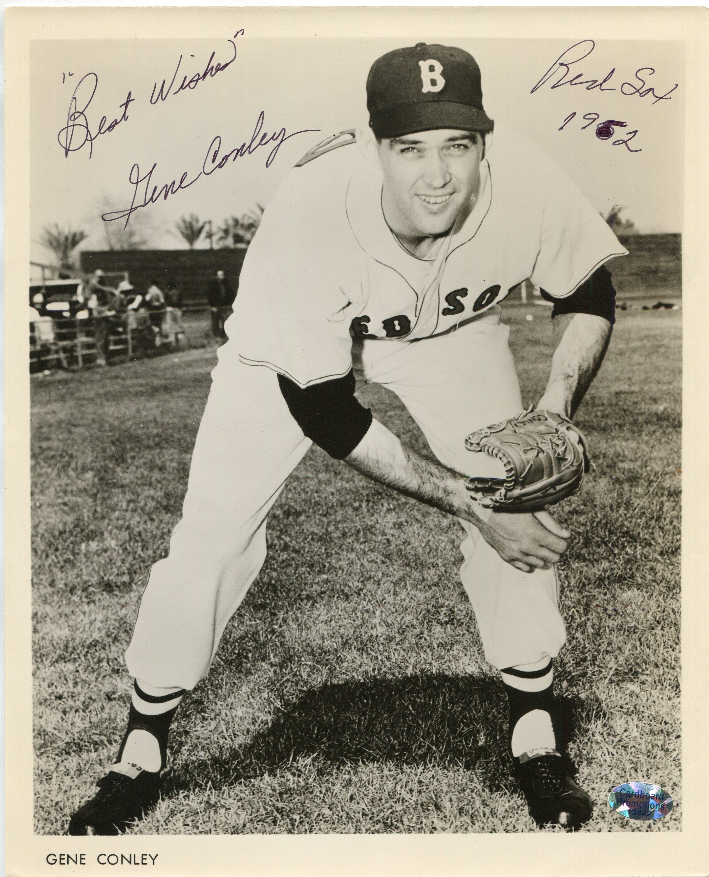 Gene Conley Autographed/Signed 8x10 Baseball Photo | Hollywood Collectibles