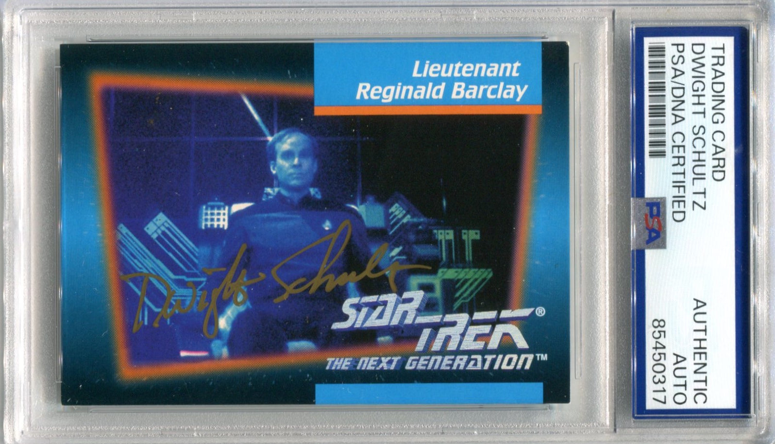 Dwight Schultz Skybox Stark Trek The Next Generation #15 PSA Authentic ...