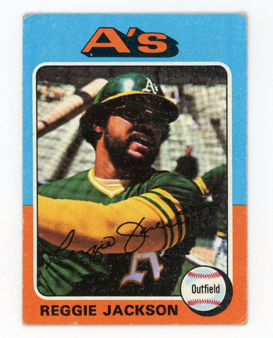 Reggie Jackson 1975 Topps #300 Card | Hollywood Collectibles
