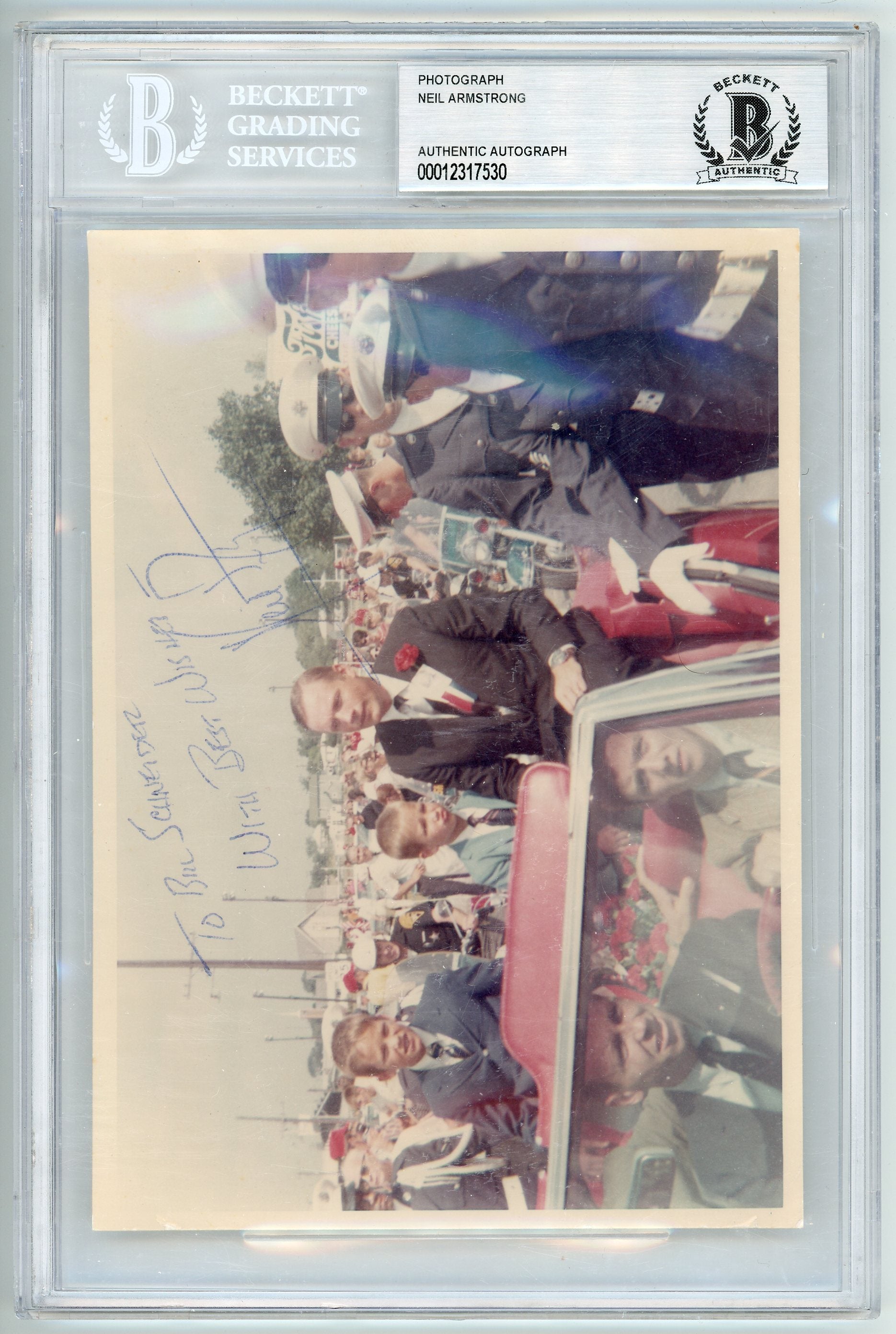 Neil Armstrong Autographed Photograph Becket | Hollywood Collectibles