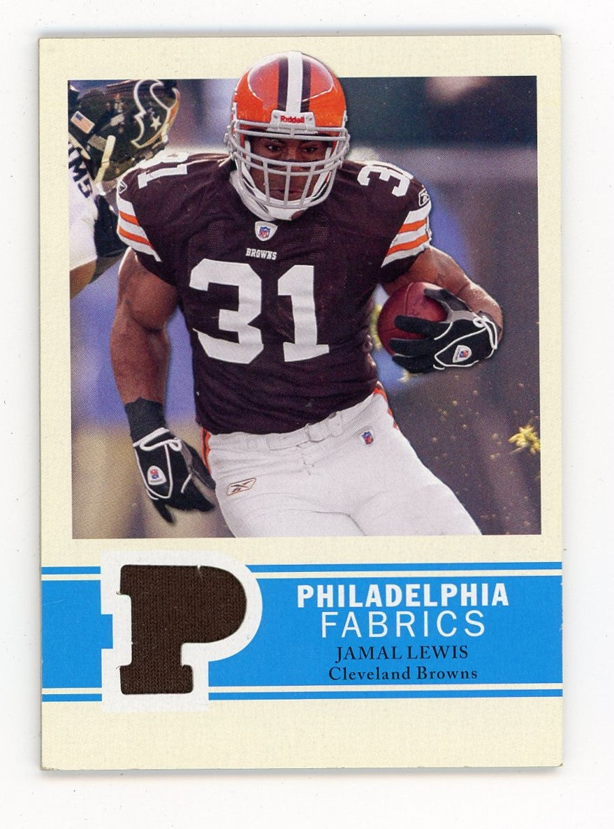 Jamal Lewis 2009 Upper Deck Philadelphia Fabrics #PF-JL Card ...