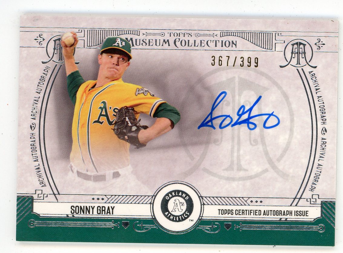 Sonny Gray Autographed Topps Museum Collection #AA-SG | Hollywood ...
