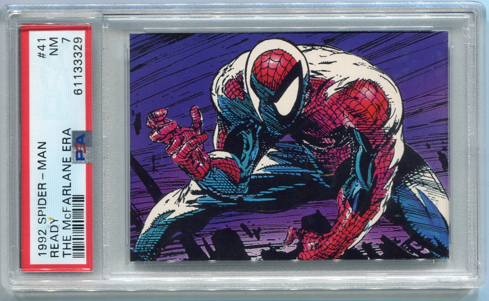 Spider-Man 1992 McFarlane Era Card #41 PSA Graded 7 | Hollywood ...