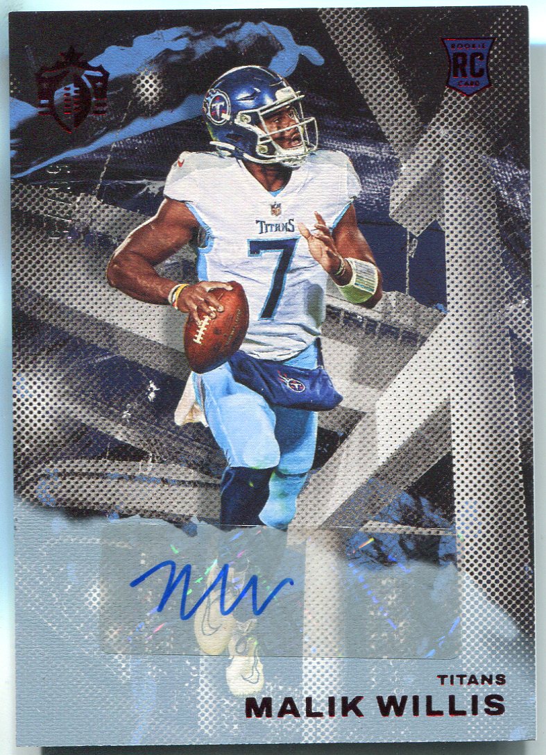 Malik Willis Autographed 2022 Panini Chronicles Gridiron Kings Rookie ...