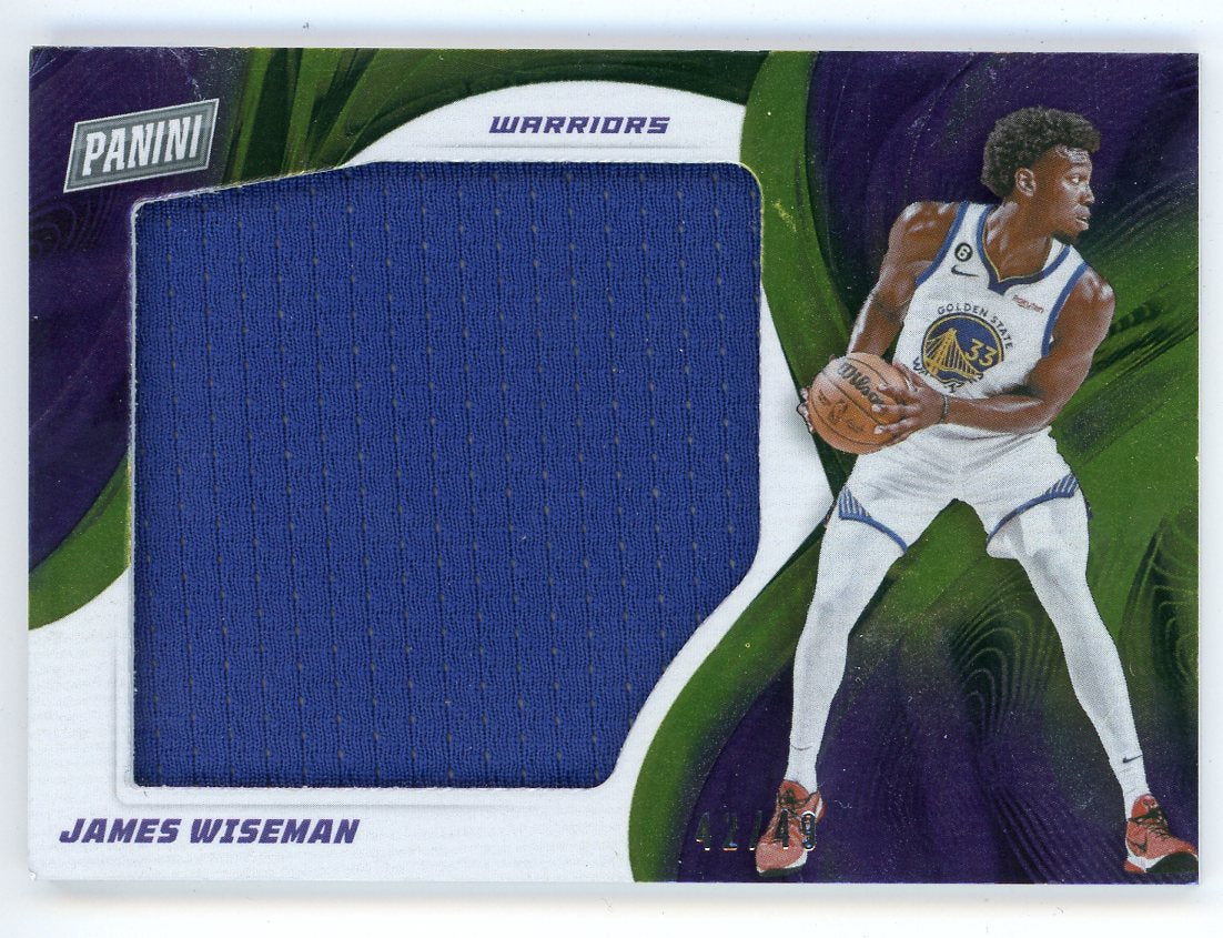 James Wiseman 2022-23 Panini Player of the Day Patch Relic #JW ...