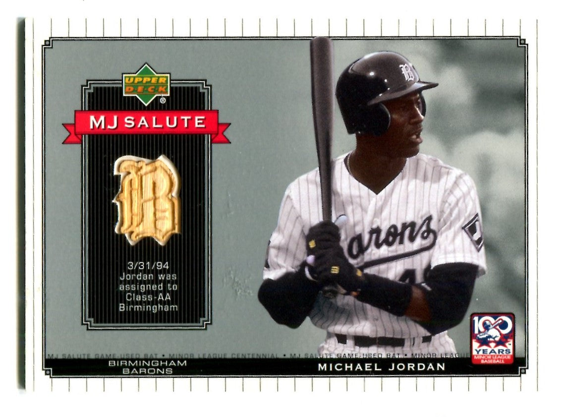 Michael Jordan 2001 Upper Deck Mj Salute #MJB2 Bat Card | Hollywood ...