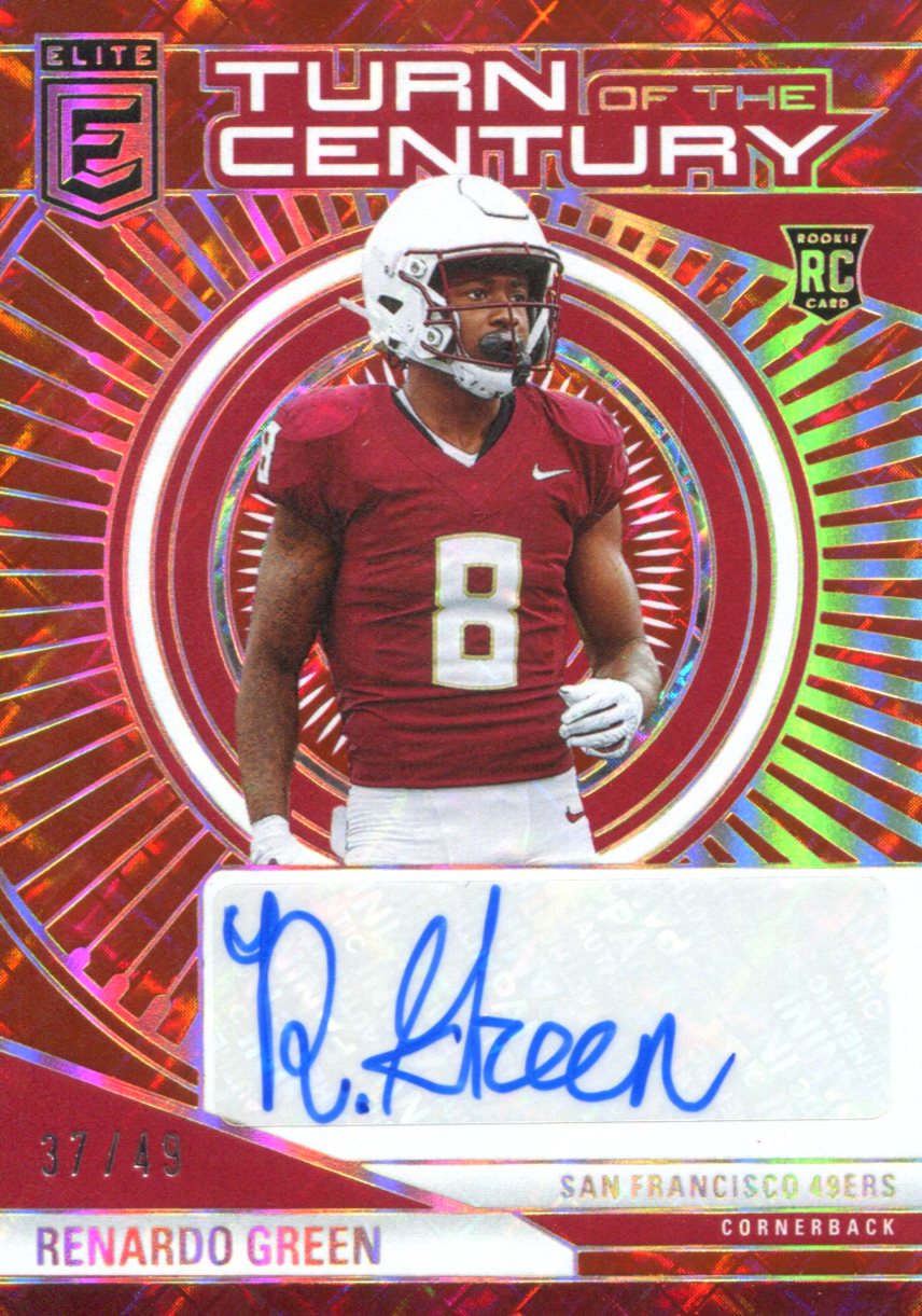 Renardo Green 2024 Donruss Elite Autographed Rookie Card #37/49 ...