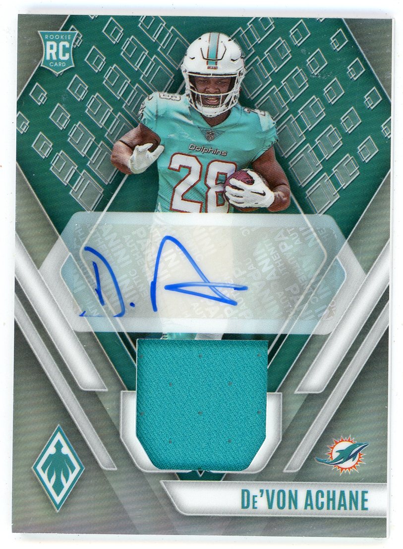 De'Von Achane Autographed 2023 Panini Phoenix Patch Relic #RAJ-DA ...