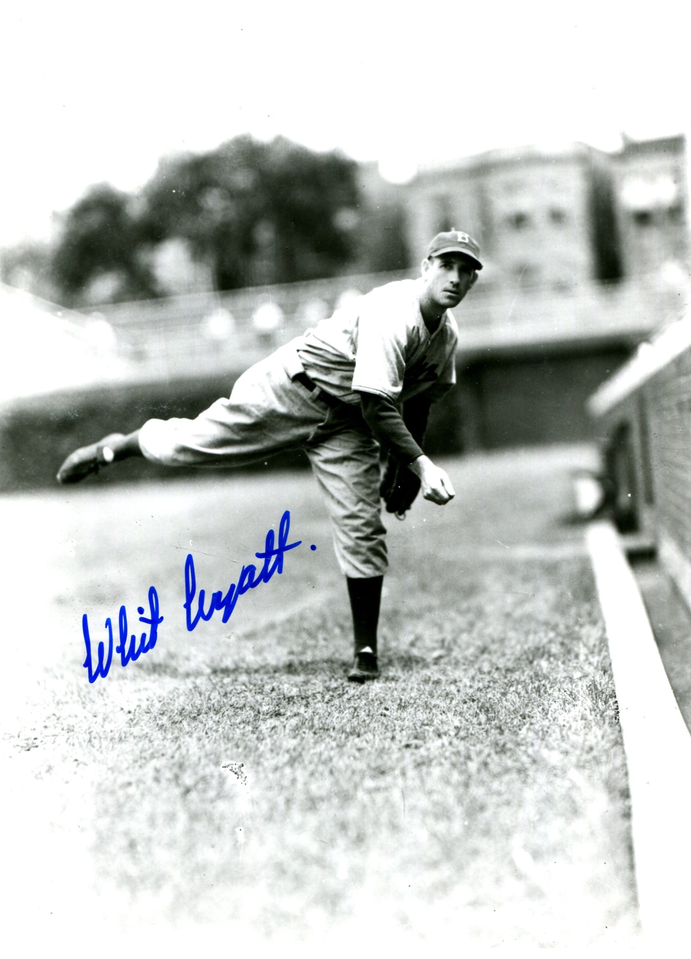 Whit Wyatt Autographed/Signed 8x10 Photo | Hollywood Collectibles