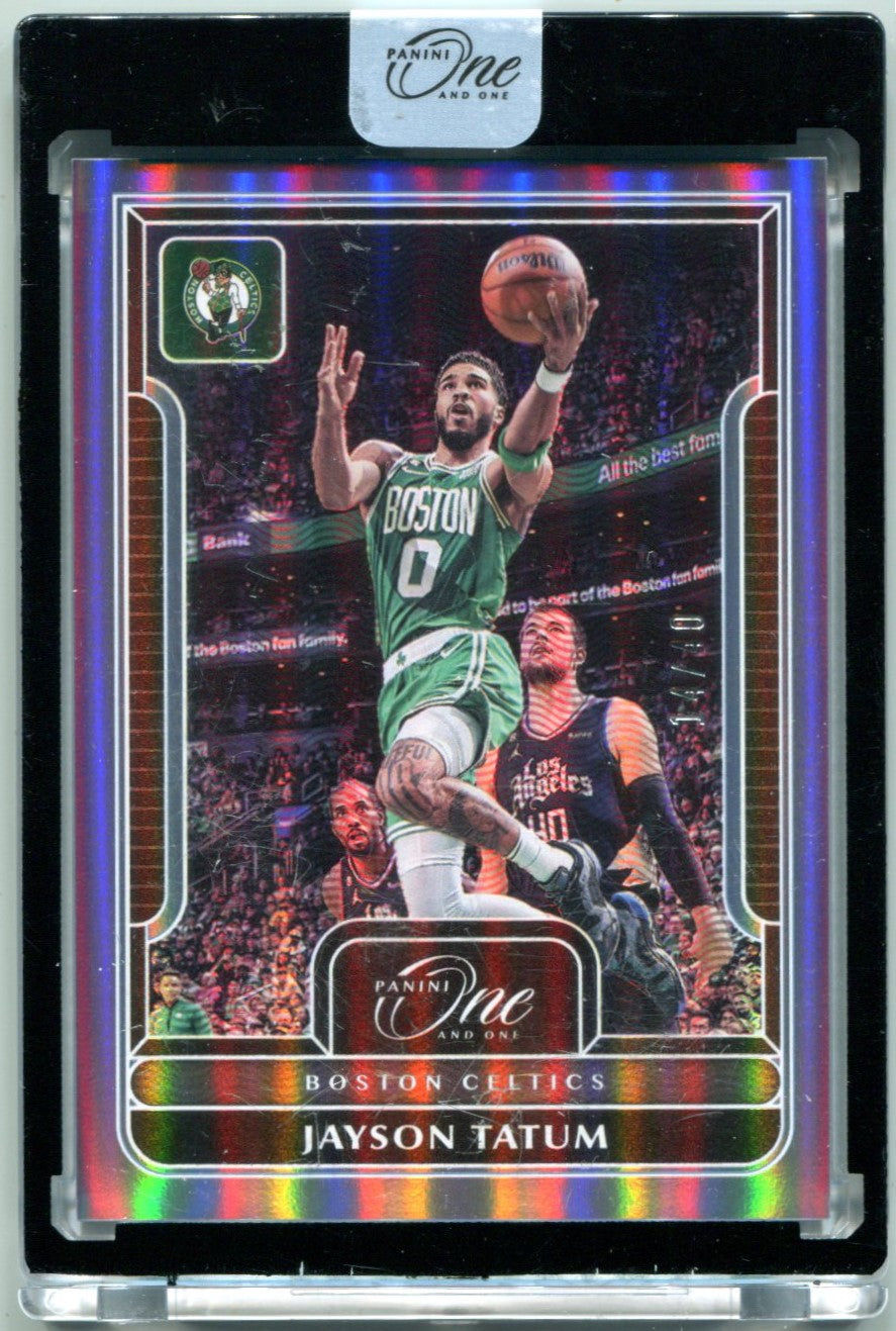 Jayson Tatum 2022-23 Panini One and One #5 /40 Card | Hollywood ...
