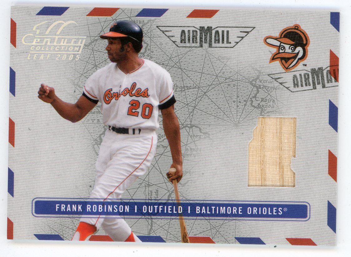 Frank Robinson 2005 Leaf Century Collection Airmail Bat Relic #AM-2 ...