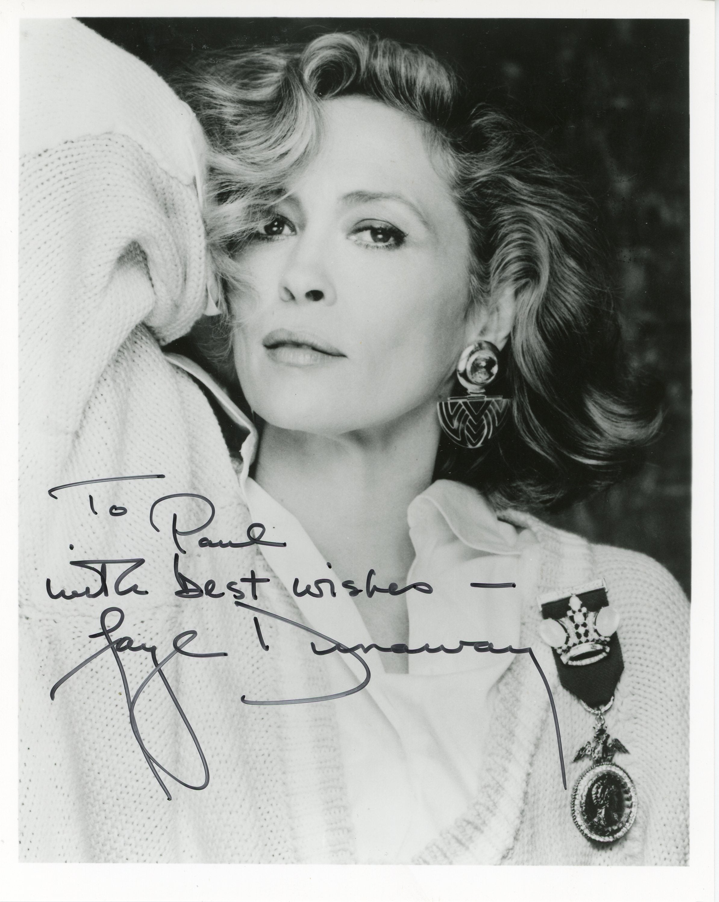 Fay Dunaway Autographed 8x10 Photo | Hollywood Collectibles