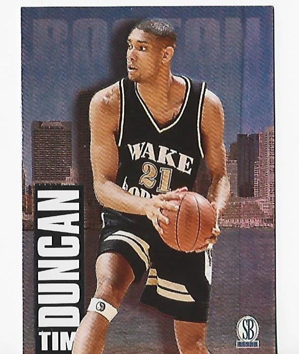 Tim Duncan 1997 Scoreboard Draft #1C Rookie Card | Hollywood Collectibles
