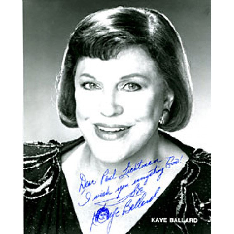 Kaye Ballard Autographed / Signed Black & White 8x10 Photo | Hollywood ...