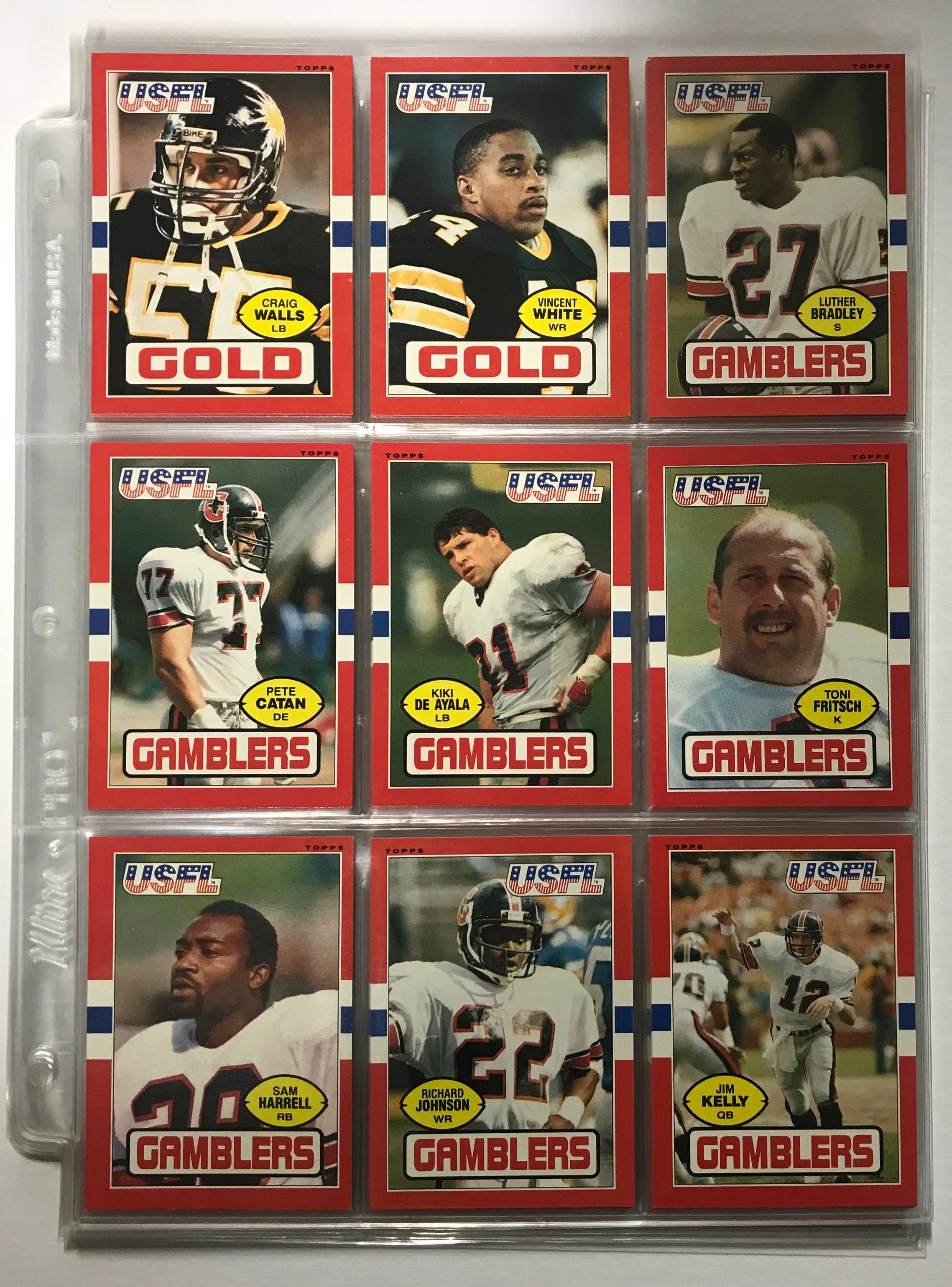 1985 Topps USFL Football Complete Near Mint Set | Hollywood Collectibles
