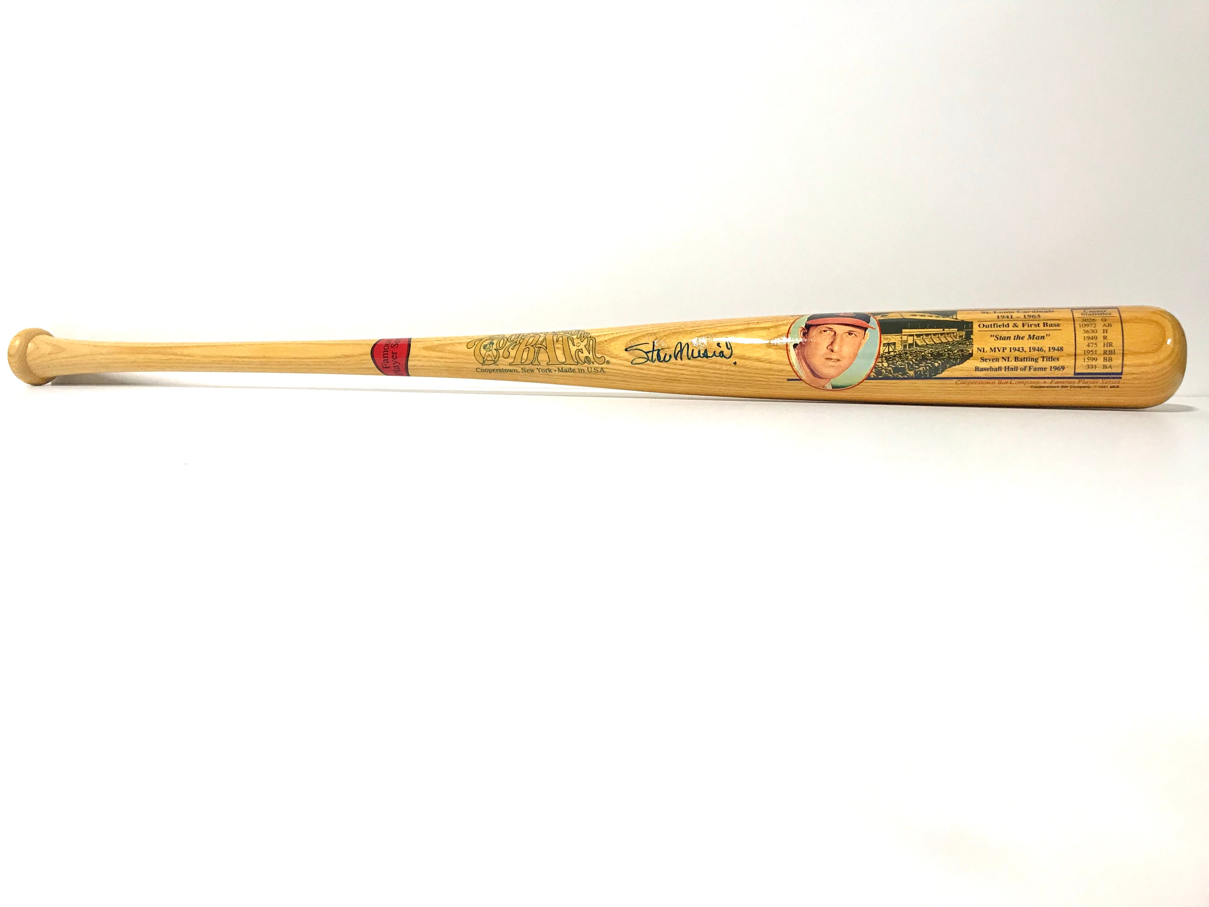 Stan Musial Autographed Cooperstown Bat (JSA) | Hollywood Collectibles