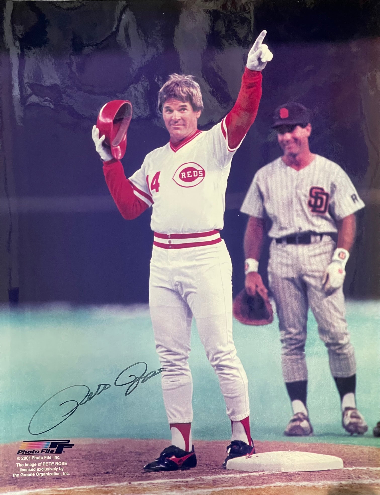 Pete Rose Autographed 16x20 Baseball Photo | Hollywood Collectibles