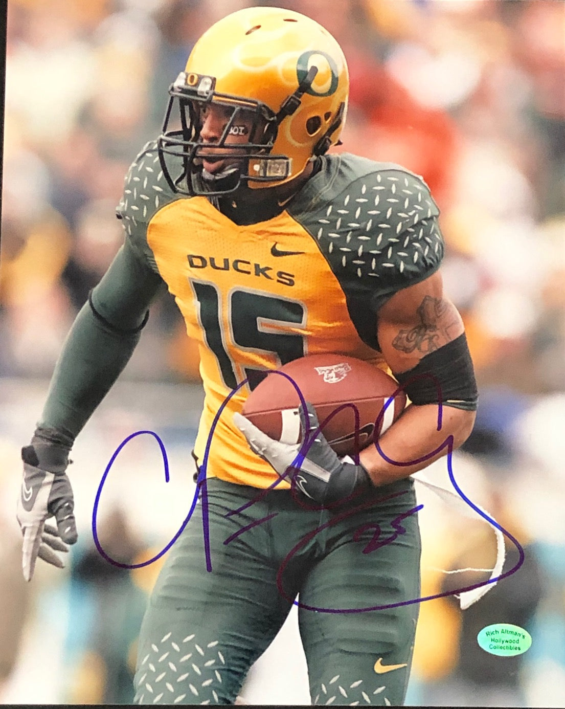 Patrick Chung Autographed 8x10 Football Photo | Hollywood Collectibles