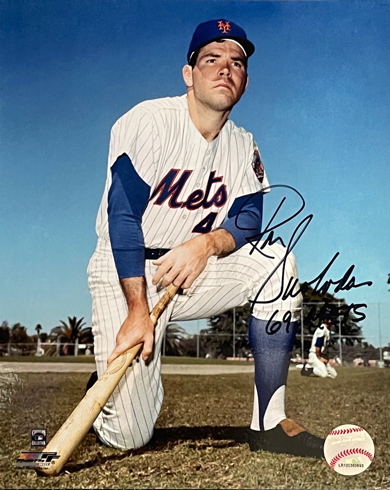 Ron Swoboda Autographed New York Mets 8x10 Photo | Hollywood Collectibles