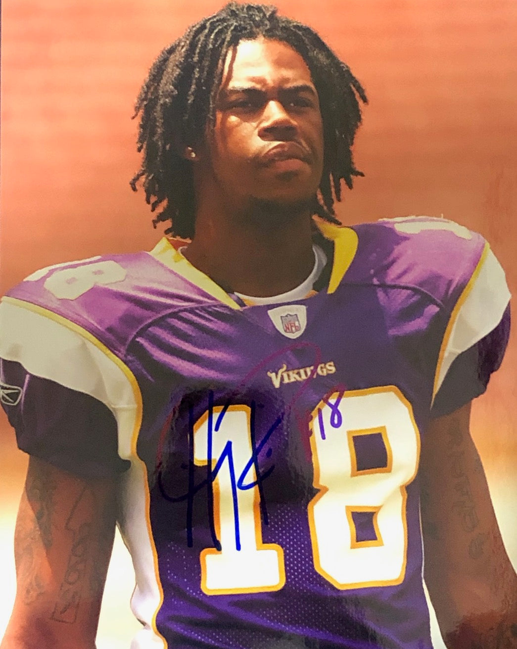 Sidney Rice Autographed 8x10 Photo | Hollywood Collectibles