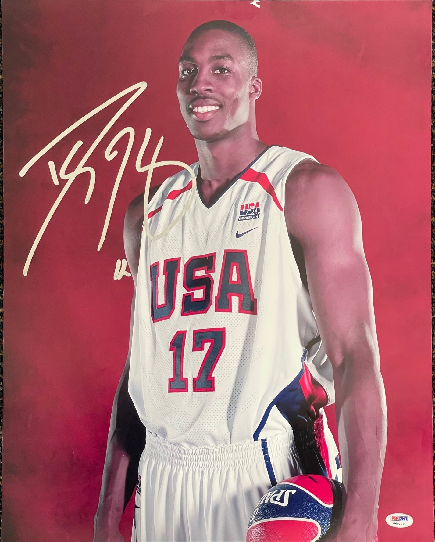 Dwight Howard Autographed 16x20 Basketball Photo- Team USA (PSA/DNA ...