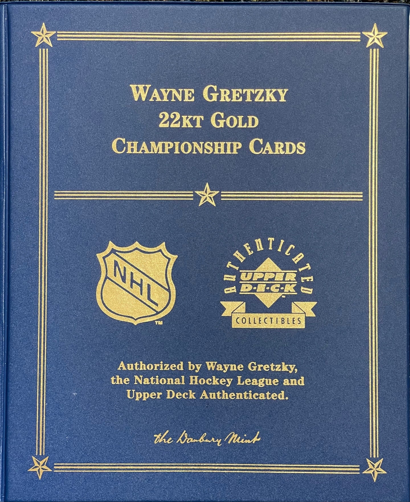 Wayne Gretzky 22Kt Gold Championship 4 Card Set 1983 84 86 87 UDA Danb ...