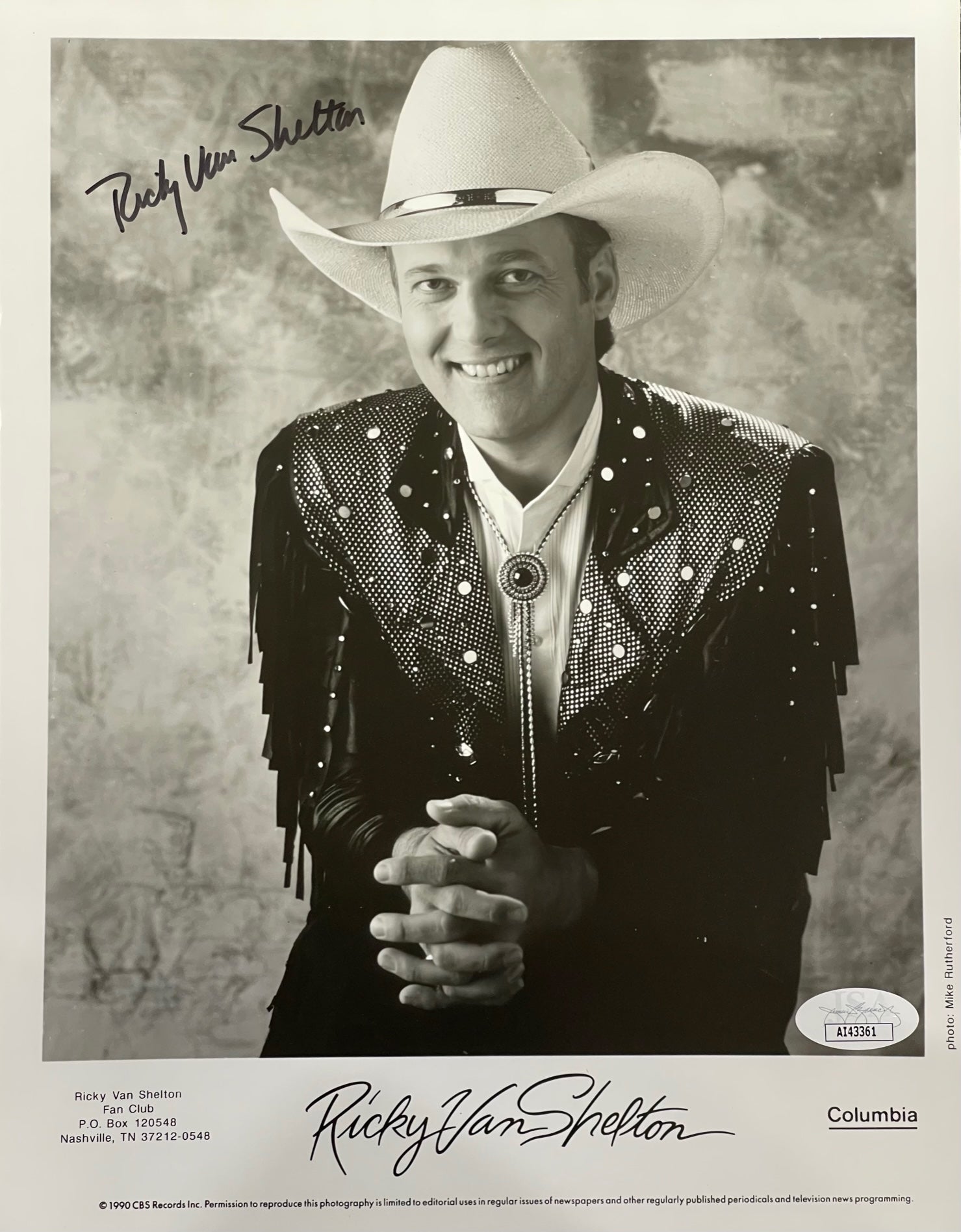 Ricky Van Shelton Autographed 8x10 Celebrity Photo (JSA) | Hollywood ...